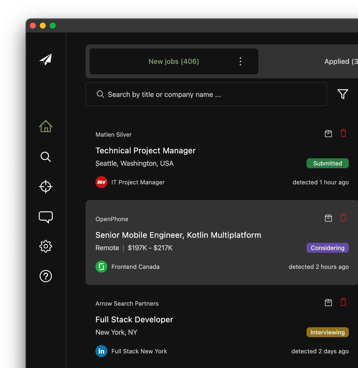 First 2 Apply - New job alerts from 10+ most popular sites