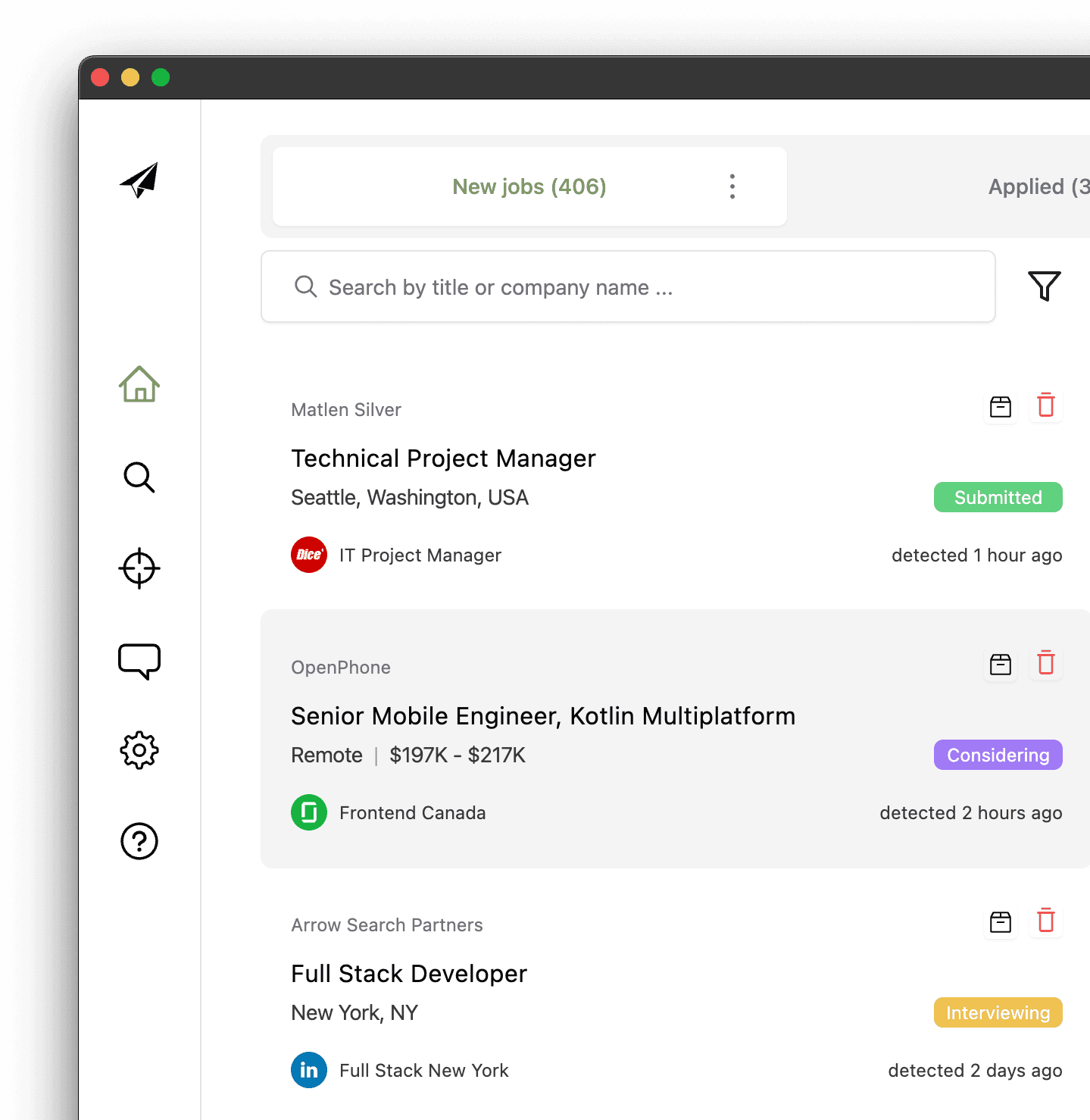 First 2 Apply - New job alerts from 10+ most popular sites